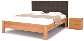 Postel Postelia RIVIERA Buk 140x200 - Dřevěná postel z masivu, bukové dvoulůžko o šíři masivu 4 cm