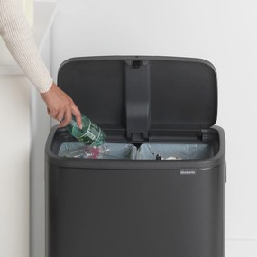 Brabantia BO Touch Bin 2x30L matná černá