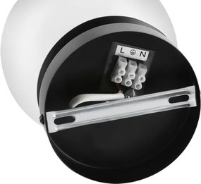 BRILAGI - Nástěnné svítidlo POLOS 1xE27/40W/230V pr. 20 cm černá