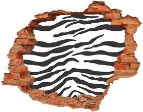 Wallmuralia Fotoobraz díra na stěnu nálepka Zebra pozadí 90x70 cm