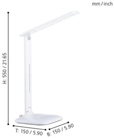Eglo 93965 -  Stolní lampa CAUPO LED/2.9W/230V