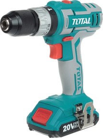 Vrtací šroubovák aku s příklepem, 20 V Li - ion (2x), 2000 mAh, v tašce, sada 50 ks TOTAL TIDLI2002E