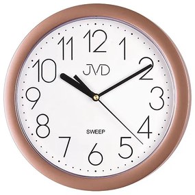 Béžové plastové nástěnné netikající tiché hodiny JVD sweep HP612.24 POSLEDNÍ KS STAŇKOV