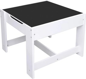 vidaXL Dětský stůl se 2 židlemi MDF [80284] Barva: Bílá