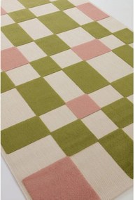 Zelený/růžový vnitřní a venkovní běhoun 80x150 cm Valma – Jotex