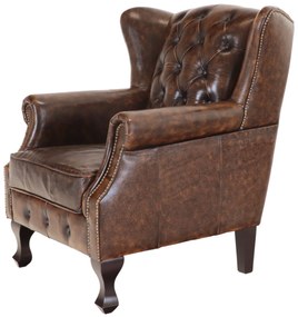 furniture-nabytek.cz - Křeslo Aberdeen z  hovězí kůže