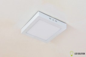 T-LED Bílý přisazený LED panel hranatý 120x120mm 6W Barva světla: Studená bílá 10273