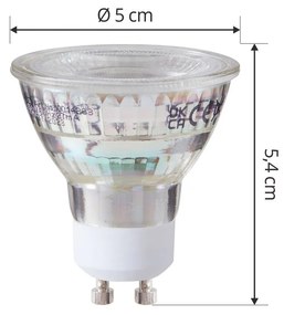 Arcchio LED žárovka GU10 4,7W 2700K 850 lumenů sklo