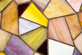 DIMEX | Samolepicí vliesová fototapeta na zeď Mozaika MA-5-2538 | 375 x 250 cm | fialová, žlutá, oranžová, růžová