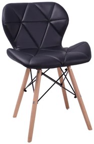 Jídelní židle EKO černé 4 ks - skandinávský styl