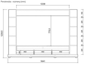 Obývací stěna Play, bílý lesk