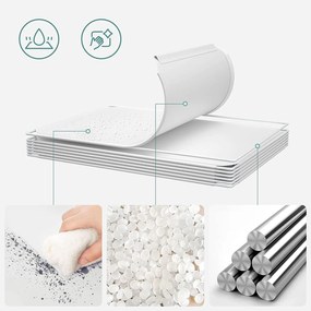 Úložný prostor na hračky, plastová policová skříň pro děti, bílá