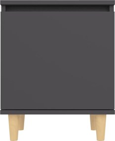 vidaXL Noční stolky s dřevěnými nohami 2 ks 40 x 30 x 50 cm [805820] Barva: šedá sonoma