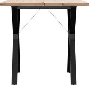 Jídelní stůl s Y rámem 80 x 80 x 75,5 cm borové dřevo a ocel 3282783