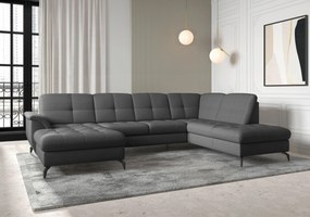 XXXLutz SEDACÍ SOUPRAVA, textil, tmavě šedá Sit & More - Sedací soupravy - 00014401334B