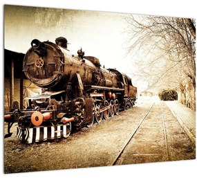 Obraz - Historická lokomotiva (70x50 cm)