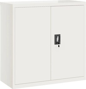 Kartotéka bílá 90 x 40 x 90 cm ocel 339728