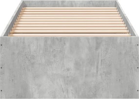 Rám postele betonově šedý 100 x 200 cm kompozitní dřevo 3281052