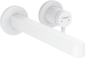 Hansgrohe Finoris, umyvadlová baterie pod omítku 240, 2-otvorová instalace, EcoSmart, bílá matná, 76050700