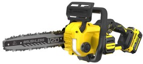 Stanley Zahradní technika - 18V AKU řetězová pila 30 cm, 1x aku 4,0 Ah Li-Ion, nabíječka SFMCCS730M1-QW