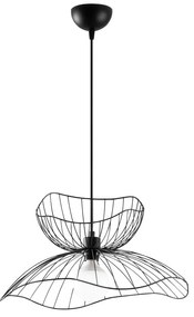 Černé závěsné svítidlo s kovovým stínidlem ø 50 cm Farac – Opviq lights