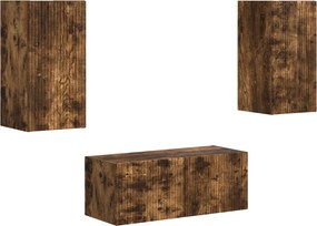 Sestava TV skříněk 2 ks Kouřový dub Kompozitní dřevo 3408966