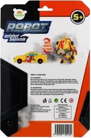 TEDDIES Transformer auto-robot žlutý / 14 cm / plast / od 5 let