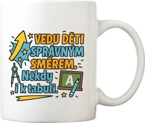 Coolkousky hrnek porcelánový s potiskem pro učitele/ku- vedu děti..
