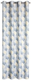 ZATEMŇOVACÍ ZÁVĚS NA KROUŽCÍCH ASETA 140X250 CM VZOROVANÁ