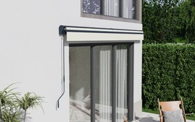 Elektrická markýza s LED osvětlením BestBerg BBSU-EL395BG / 395 x 300 cm / béžová