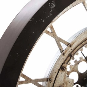 Nástěnné hodiny mechanizmus, průmyslový styl, Atmosphera Créateur d'intérieur O61,5 cm