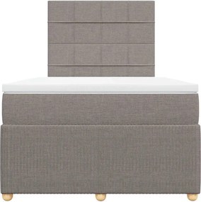 Box spring postel s matrací taupe 120x190 cm textil 3294299