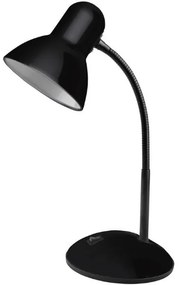 Stolní lampa se závitem E27, černá