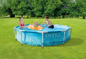 Intex | Bazén Florida 3,05x0,76 m s pískovou filtrací - motiv BEACHSIDE | 19900114