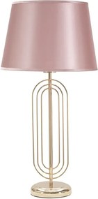 Stolní lampa Krista 64 cm růžovo-zlatá