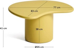 Betonový zahradní konferenční stolek 77x83 cm Macarella – Kave Home