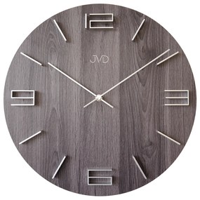 Designové moderní dřevěné hodiny s 3D číslicemi JVD HC27.4