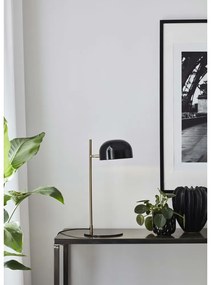 Černá stolní lampa se stojanem v měděné barvě Markslöjd Pose