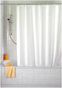 Sprchový závěs, textilní, PEVA, barva bílá, 120x200 cm, WENKO
