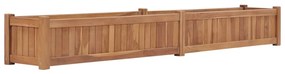 vidaXL Vyvýšený záhon 200 x 30 x 25 cm masivní teakové dřevo