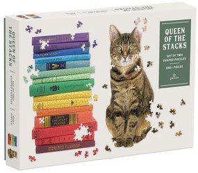 Galison Puzzle sada 2ks Queen of the Stacks 650 dílků