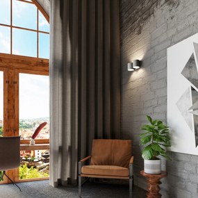 Sollux Lighting Nástěnné svítidlo ORBIS 2 šedé
