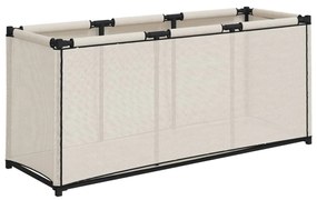 Úložný box krémový 105 x 34,5 x 45 cm textil - Default Title