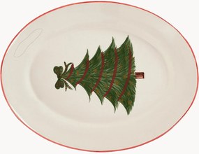 Ručně malovaný vánoční servírovací talíř Christmas Tree