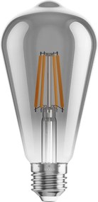 Mexen Vintis, LED filamentová žárovka E27, ST64, 4 W, teplá bílá 2200K, kouřová, L152-E27-0422-70