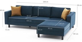 Hanah Home sametová pohovka KALE olejově zelená 825BLC2722