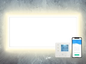 Stropní Infrapanel CEILING LED 800W | WiFi | Výhřevnost 14.5 m2 | 128x63 cm | LED světlo | Bezdrátový WiFi termostat