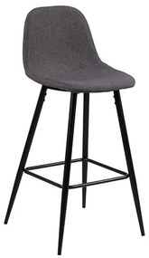 Wilma barová židle tmavě šedá / černá