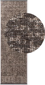 ELLE Decoration, AKCE: 80x250 cm Běhoun Brilliance Prisma 106312 Beige z kolekce Elle, hnědá, ložnice