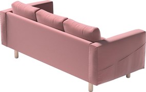 Potah na pohovku IKEA Norsborg 3-místná barva fialová látka sametová